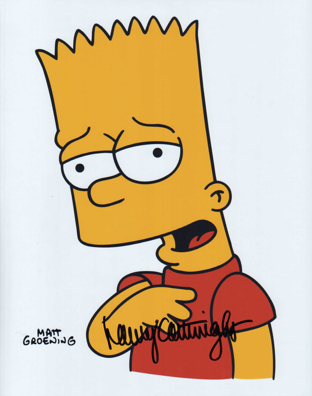 Nancy Cartwright as Bart Simpson in The Simpsons Signed 11x14 Photo ...