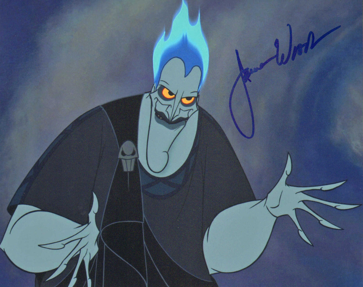 James Woods as Hades in Hercules Signed 8x10 Photo – SWAU Auction