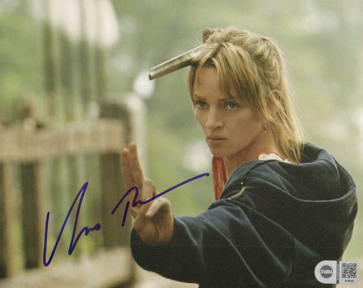 Uma Thurman as the Bride / Beatrix Kiddo in Quentin Tarantino Kill Bil ...