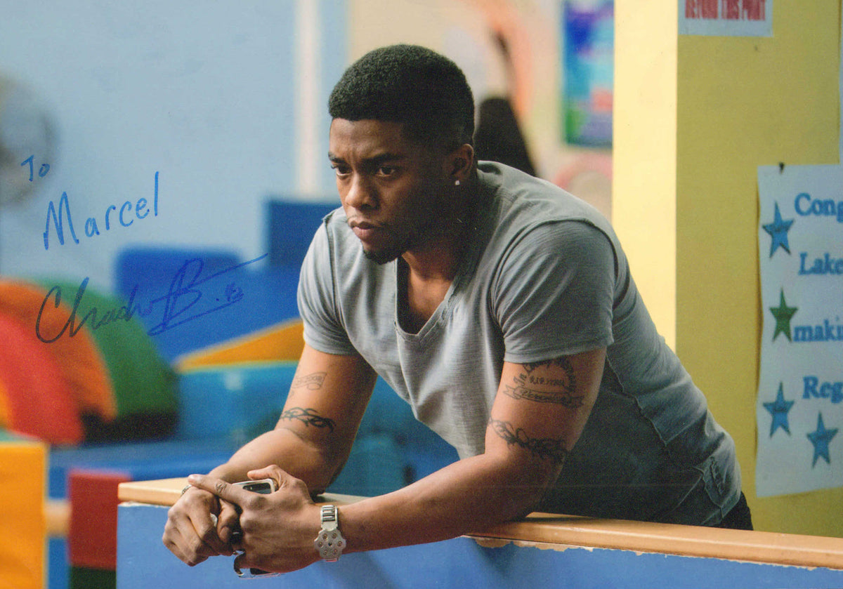 Chadwick Boseman from Black Panther as Vontae Mack in Draft Day Signed ...