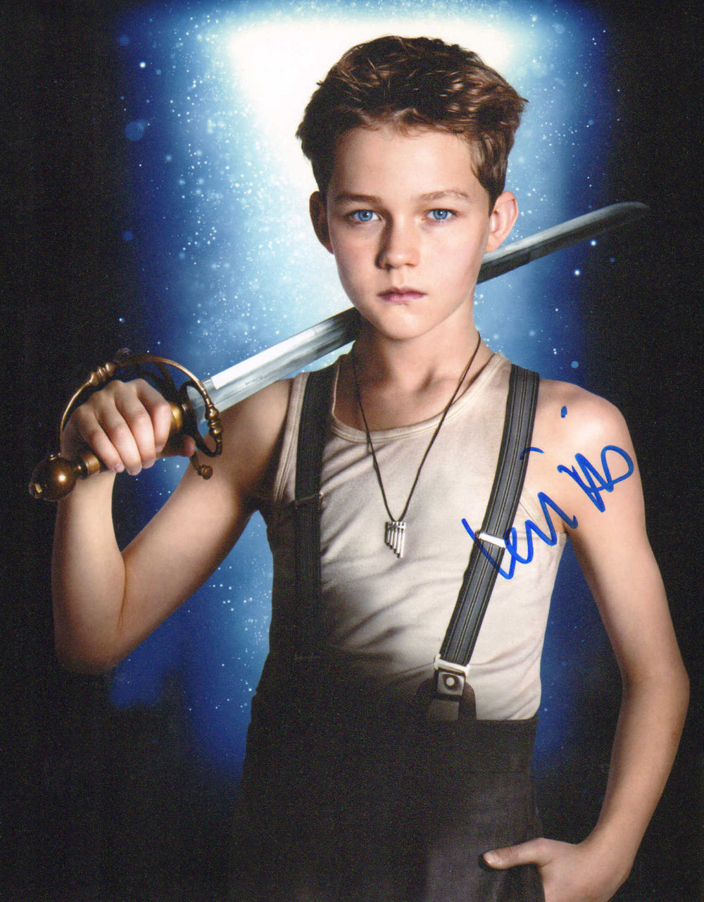 Levi Miller as Peter Pan in Pan Signed 8x10 Photo – SWAU Auction