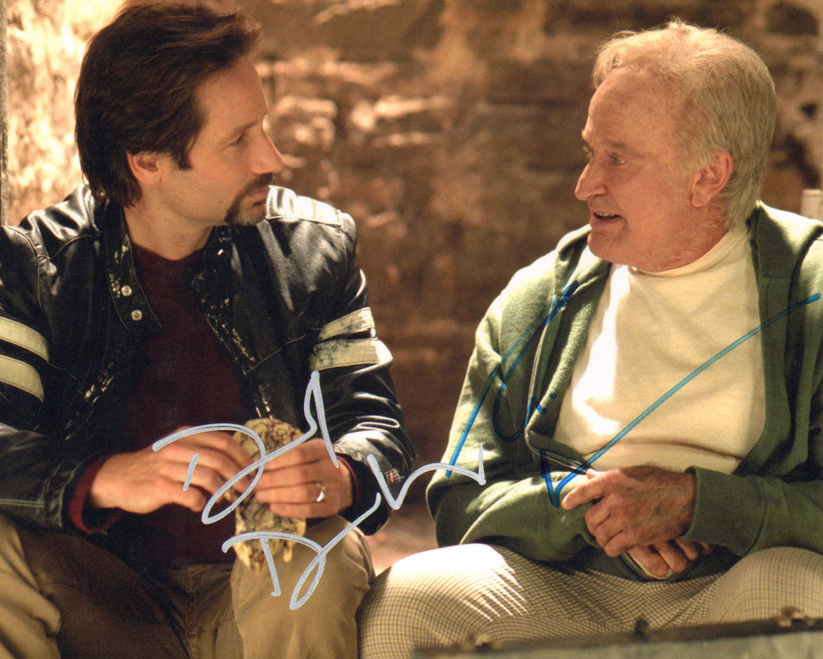 David Duchovny as Tom Warshaw & Robin Williams as Pappass in House of ...