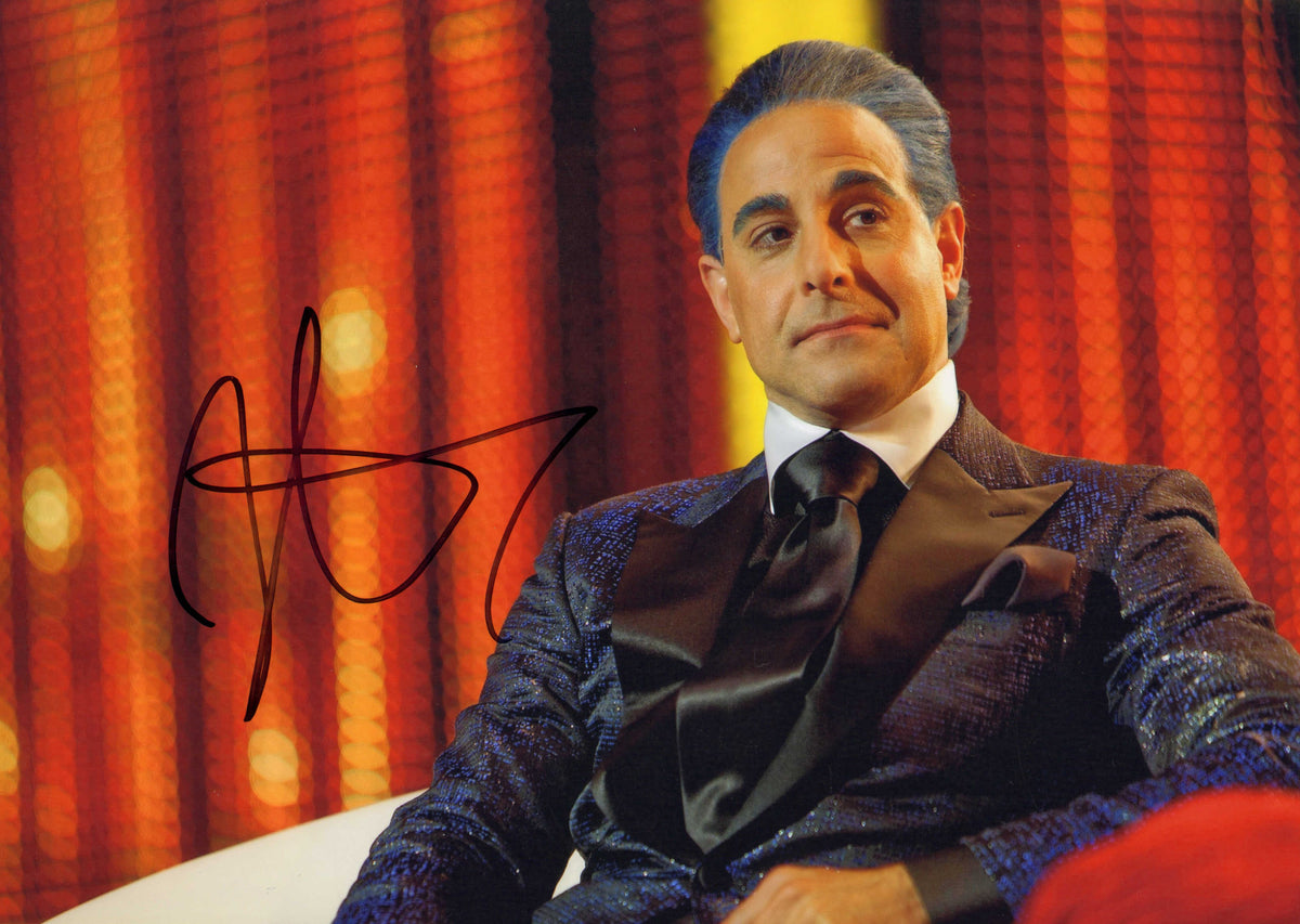Stanley Tucci as Caesar Flickerman in The Hunger Games Signed 8x12 Pho ...
