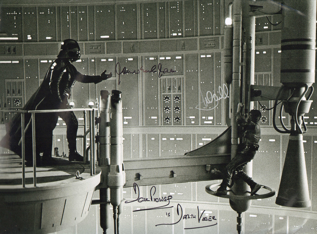 Mark Hamill as Luke Skywalker with James Earl Jones & Dave Prowse as D ...