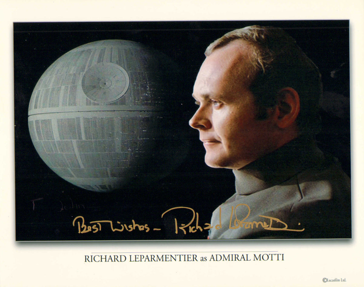 Richard LeParmentier as Admiral Motti in Star Wars: A New Hope Signed ...