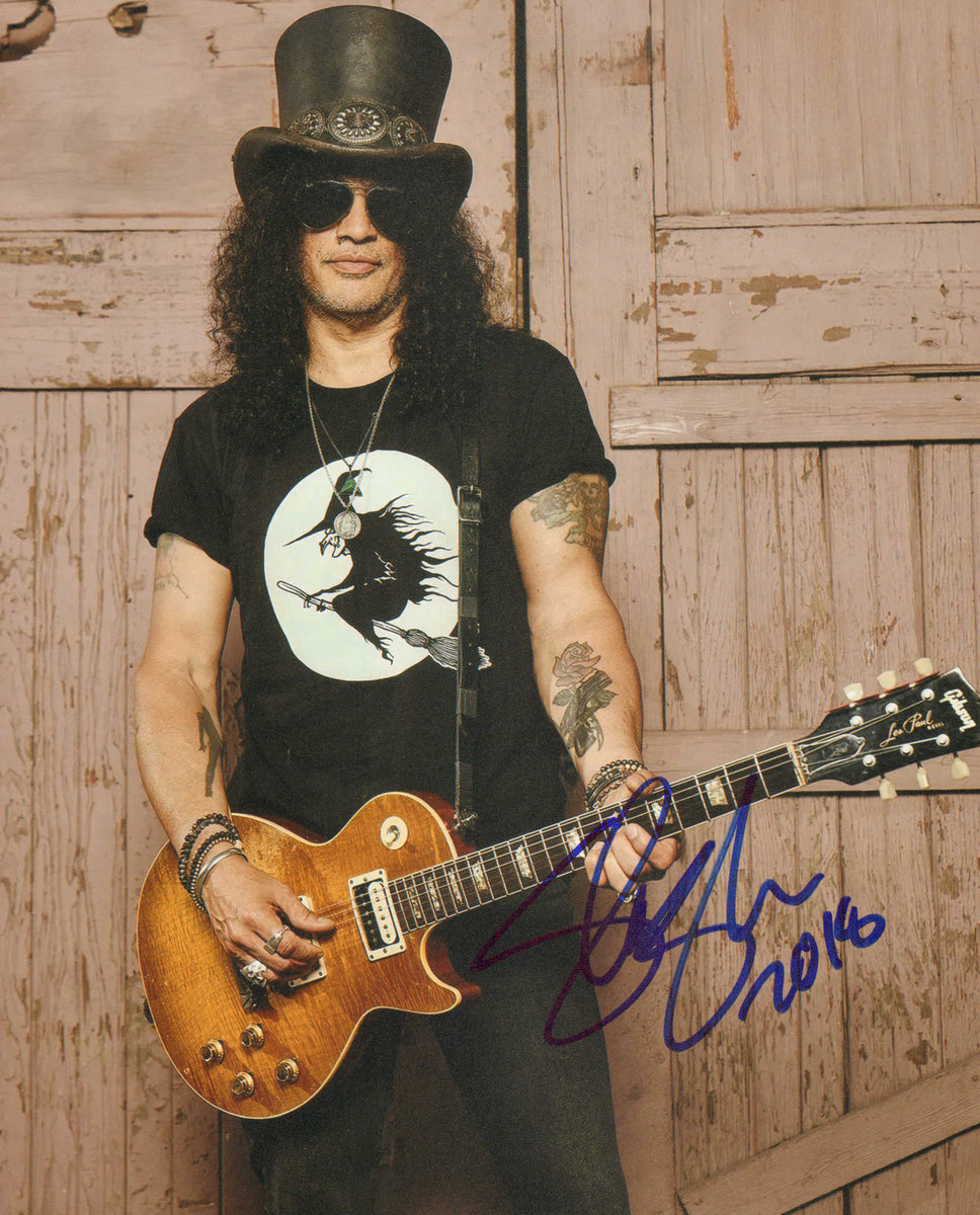 Slash Lead Guitarist of Guns N' Roses & Velvet Revolver Signed 8x10 Ph ...