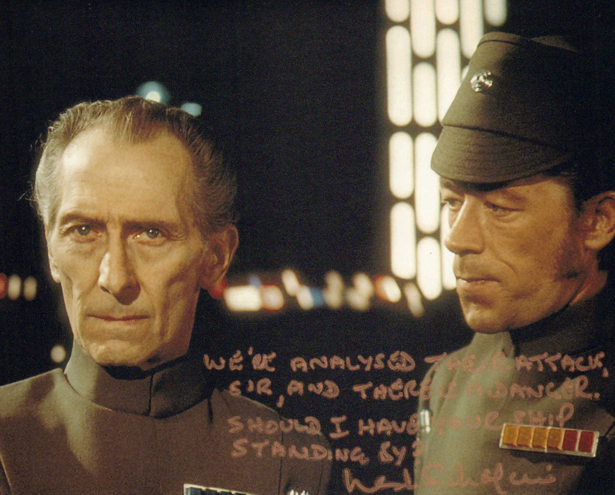 Leslie Schofield as Chief Bast in Star Wars: A New Hope Signed 8x10 Ph ...