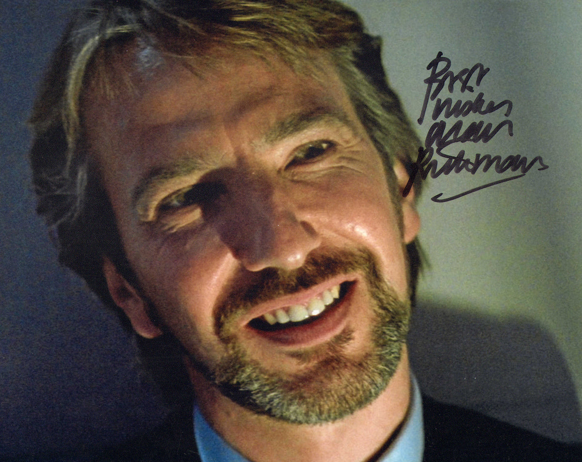 Alan Rickman as Hans Gruber in Die Hard Signed 8x10 Photo – SWAU Auction