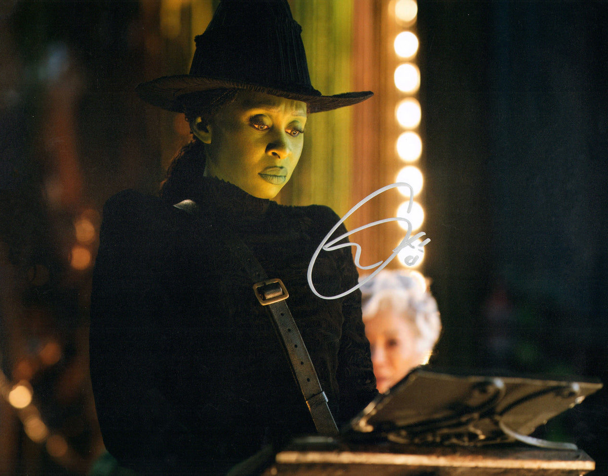 Cynthia Erivo as Elphaba Thropp in Wicked Signed 11x14 Photo – SWAU Auction
