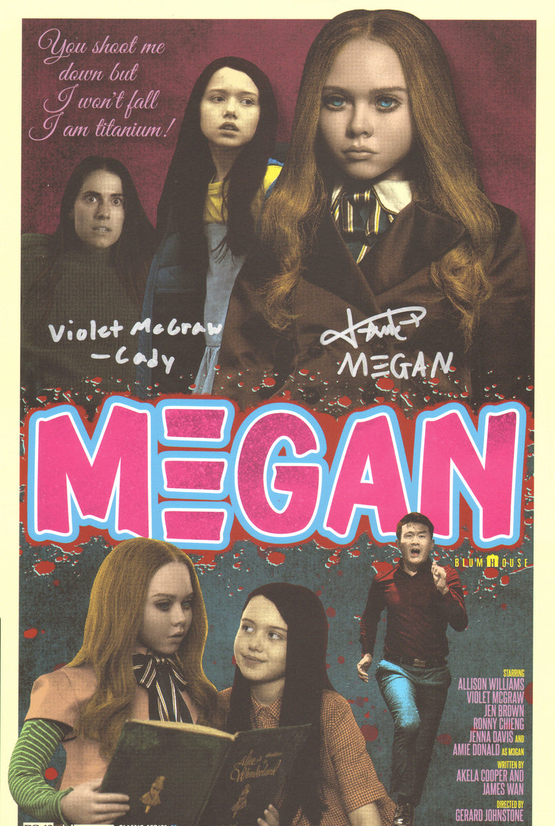 Amie Donald as M3GAN & Violet McGraw as Cady in M3GAN 11x17 Mini Poste ...