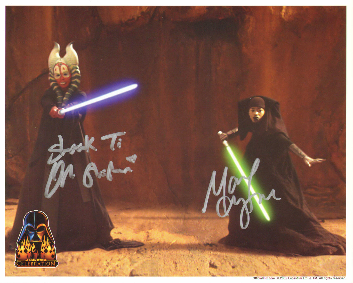 Mary Oyaya as Luminara Unduli & Orli Shoshan as Shaak Ti in Star Wars ...