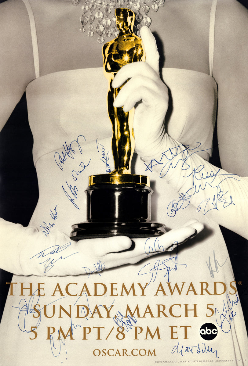 Academy Awards Poster Signed by Heath Ledger, Philip Seymour Hoffman ...