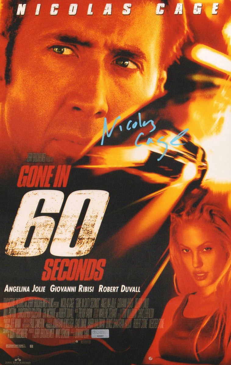 Nicolas Cage as Randall "Memphis" Raines in Gone in 60 Seconds Signed ...