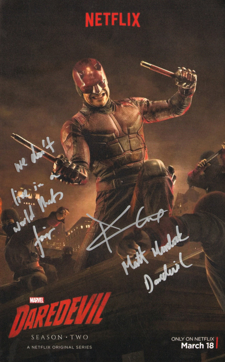 Charlie Cox as Matt Murdock in Daredevil Signed 11x17 Mini Poster with ...