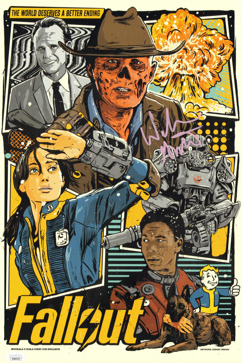 Walton Goggins as The Ghoul in Fallout (JSA) Signed 12x18 Mini Poster ...