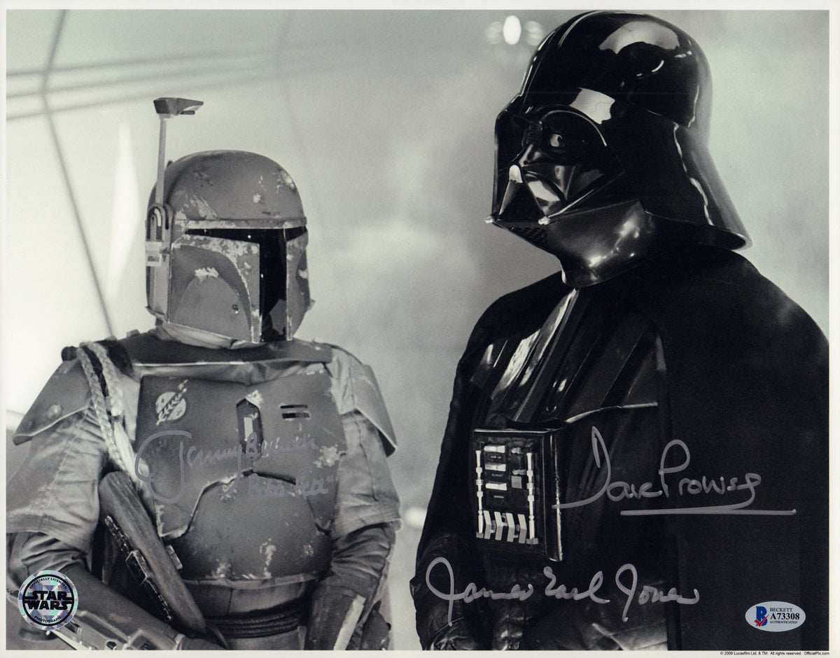 James Earl Jones, Dave Prowse Darth Vader, & Jeremy Bulloch Boba Fett ...